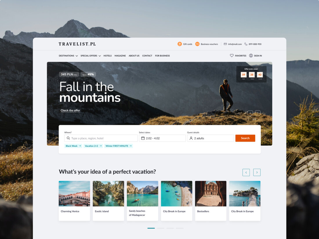 Redesigning Travelist's platform – Projects | Flying Bisons